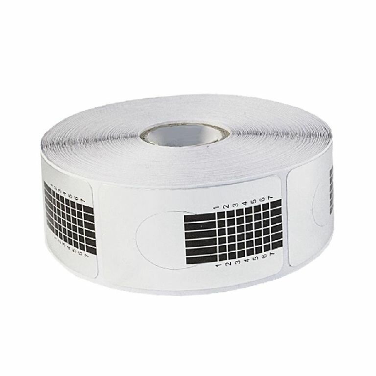 JessNail Формы для наращивания ногтей одноразовые квадратные, серебро, 500 шт./уп. (SNF-2)