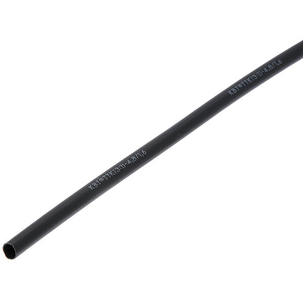 Трубка 59702 ТТК(3:1) 50/17 термоусаживаемая с клеем чёрная L=1м (КВТ) (3 шт. в наборе)