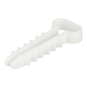 Дюбель-хомут для плоского кабеля 6-12 мм белый (500 шт.)