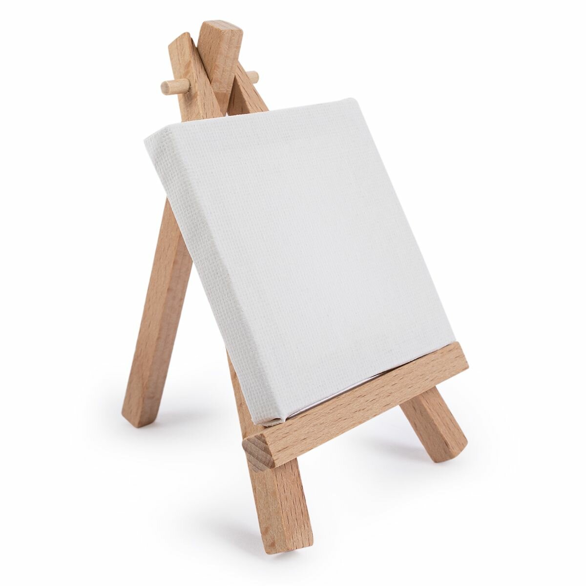 "VISTA-ARTISTA" VEWS-01 Набор мини-мольберт 13 см, мини-холст 7х7 см бук 5 шт. холст: хлопок 280 г/кв. м, акриловый грунт