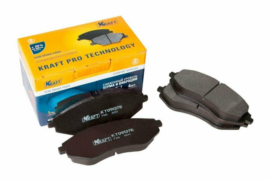 KRAFT KT091376 Колодки дисковые передние Chevrolet Aveo/ Daewoo Kalos (02-)