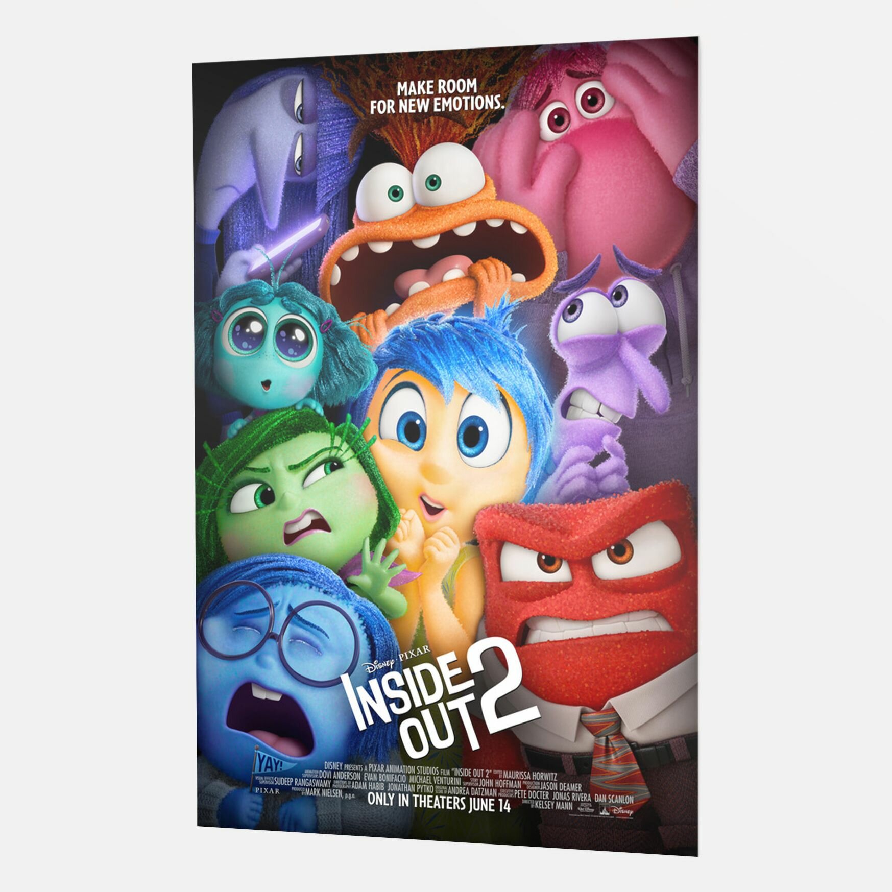 Постер (плакат) по мультфильму Головоломка 2 40x60 см. от Poster4me