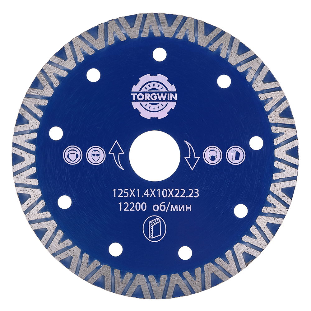 Алмазный диск по керамике тип v hot press 125х10х22.23 T754175