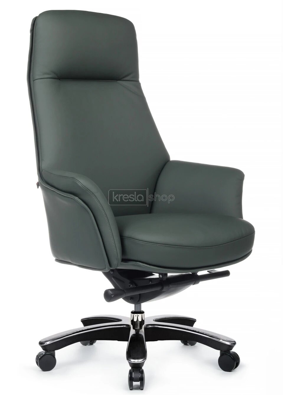 Кресло для руководителя Riva Design Batisto A2018 зеленая кожа