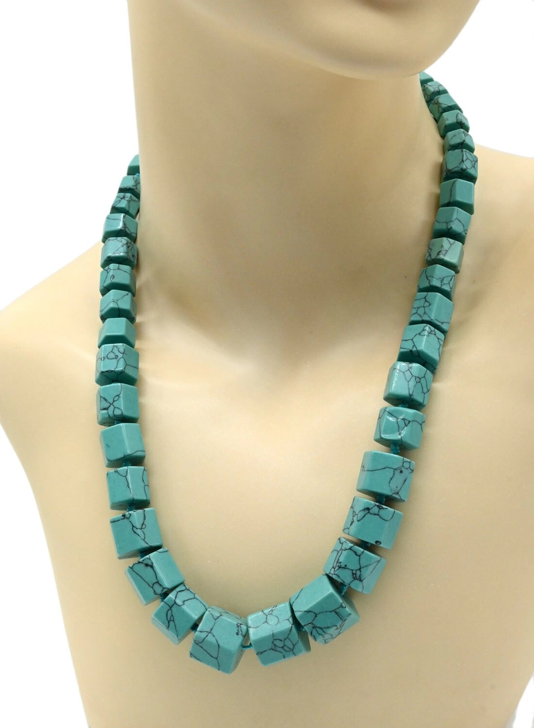 Колье, бирюза