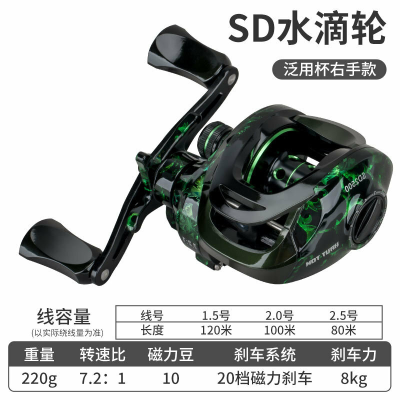 Рыболовная катушка Haodun, катушка для ловли на приманку, сигнализатор торможения, оптовая продажа катушек для ловли на приманку, катушка с глубокой шпулей, катушка для морской рыбалки, катушка для ловли с плота SD.