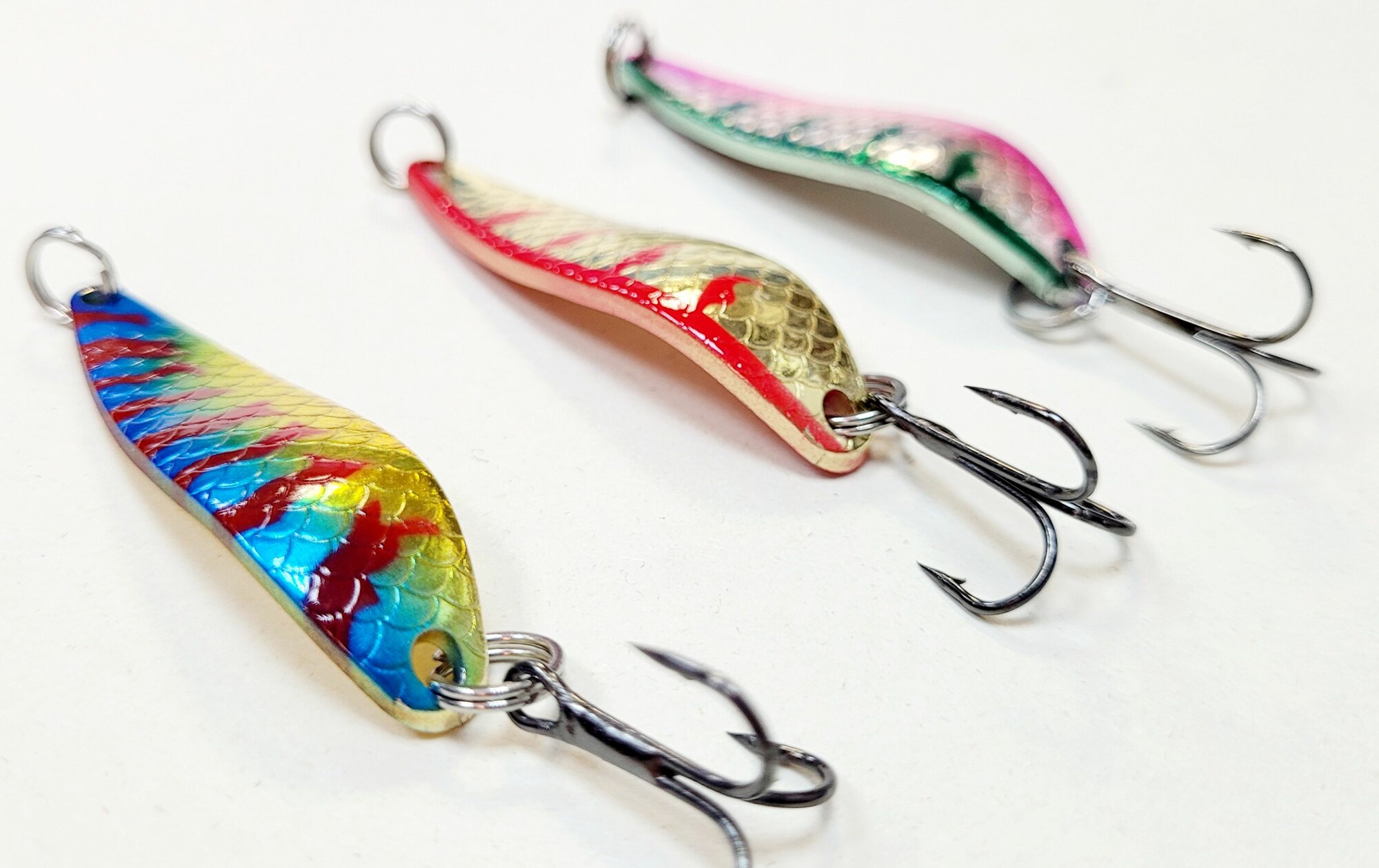 Блесна для форели и горбуши 10 гр. комплект 3 штуки микс 1