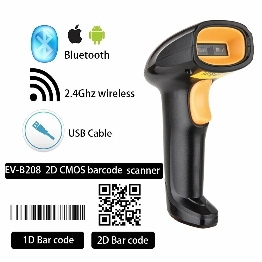 2D CMOS сканер штрих-кода EV-B208 Bluetooth