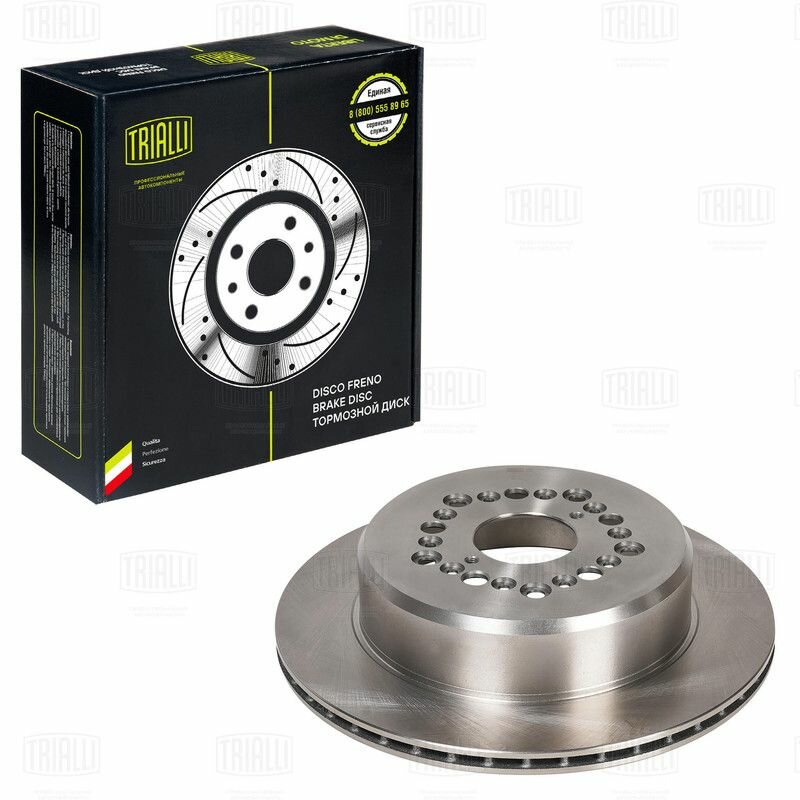 Диск тормозной задний Trialli DF 190115 для а/м Toyota Mark II, Chaser, Cresta X100 (96-), d 307 мм