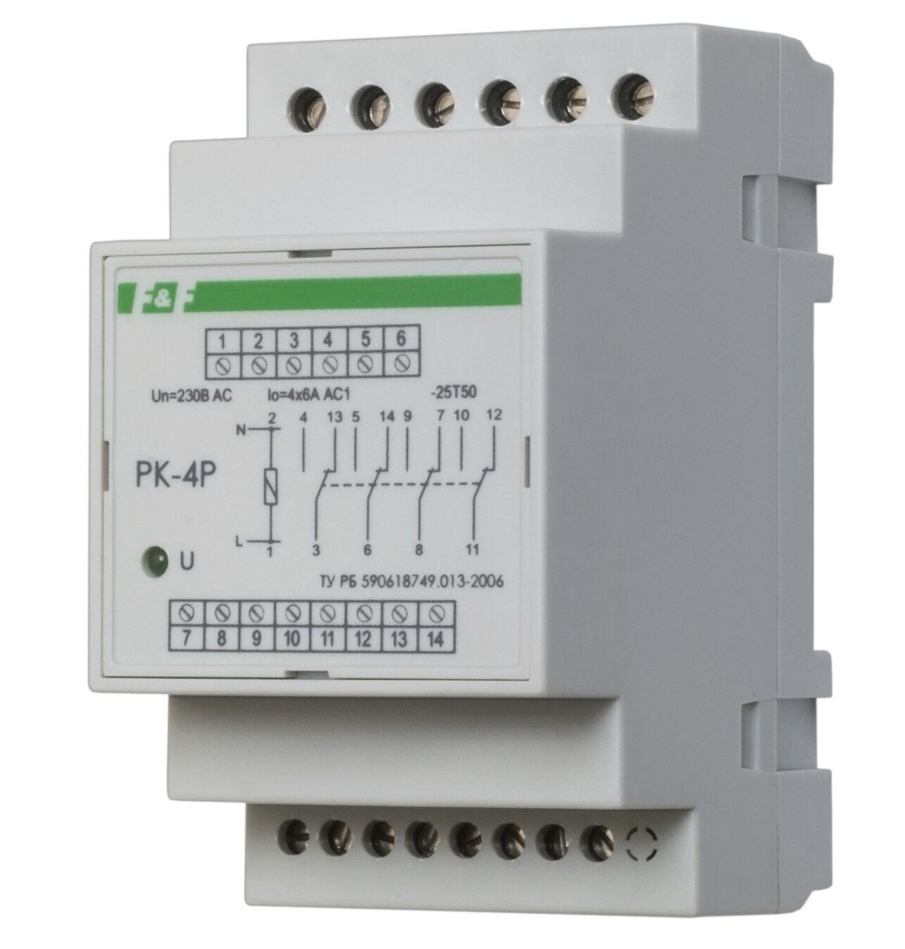 PK-4P 220V, Электромагнитное реле, Евроавтоматика