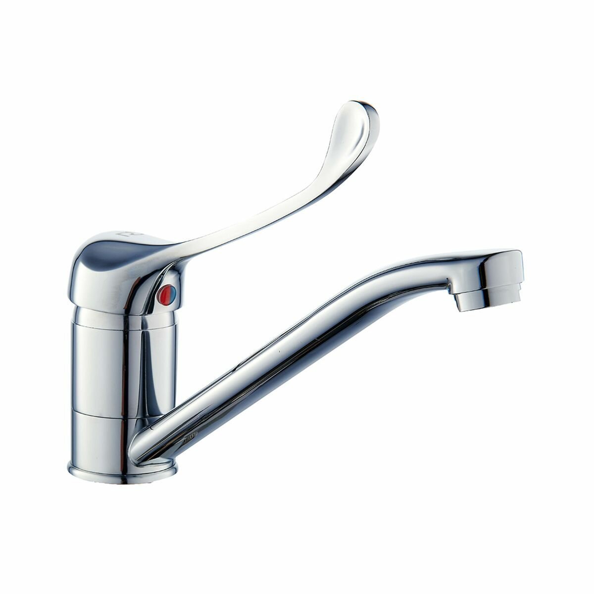 Смеситель кухонный ROEGEN RE011A, однорычажный, длинный излив, цинковый сплав, глянцевый, хром