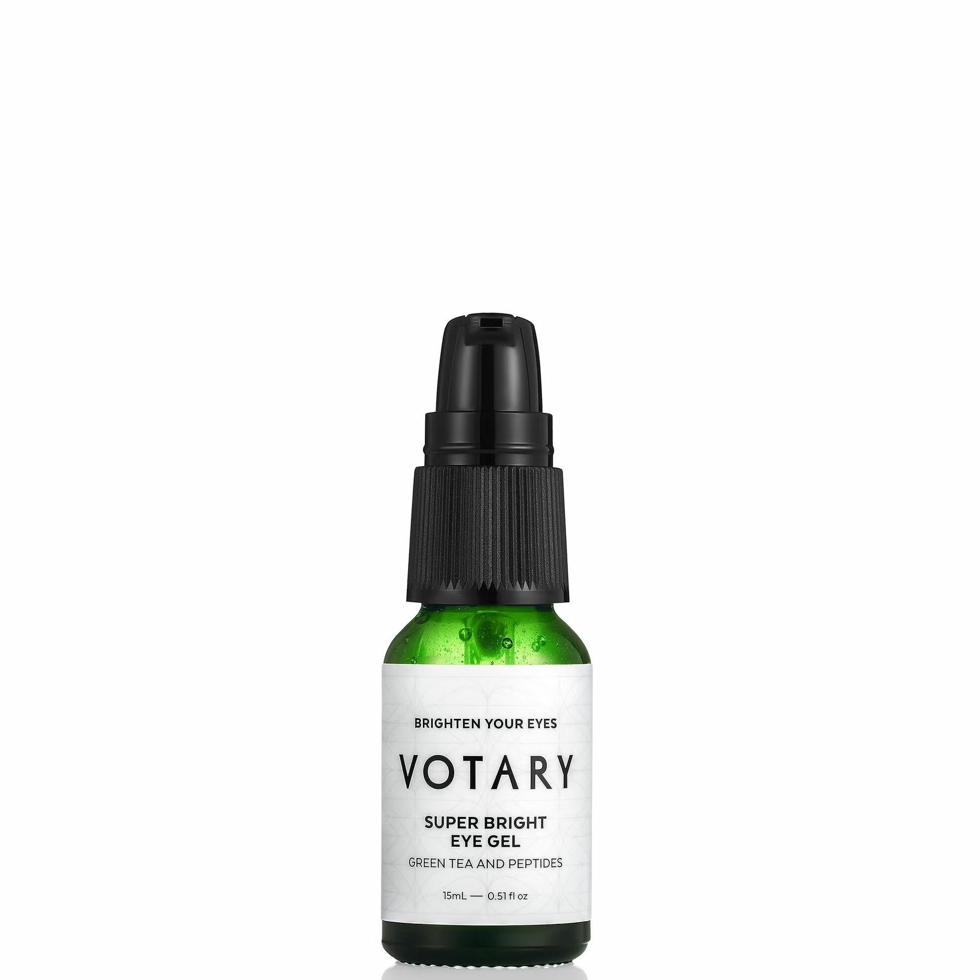 Votary Осветляющий гель для глаз с пептидами и зеленым чаем Travel size Super Bright Eye Gel 15ml