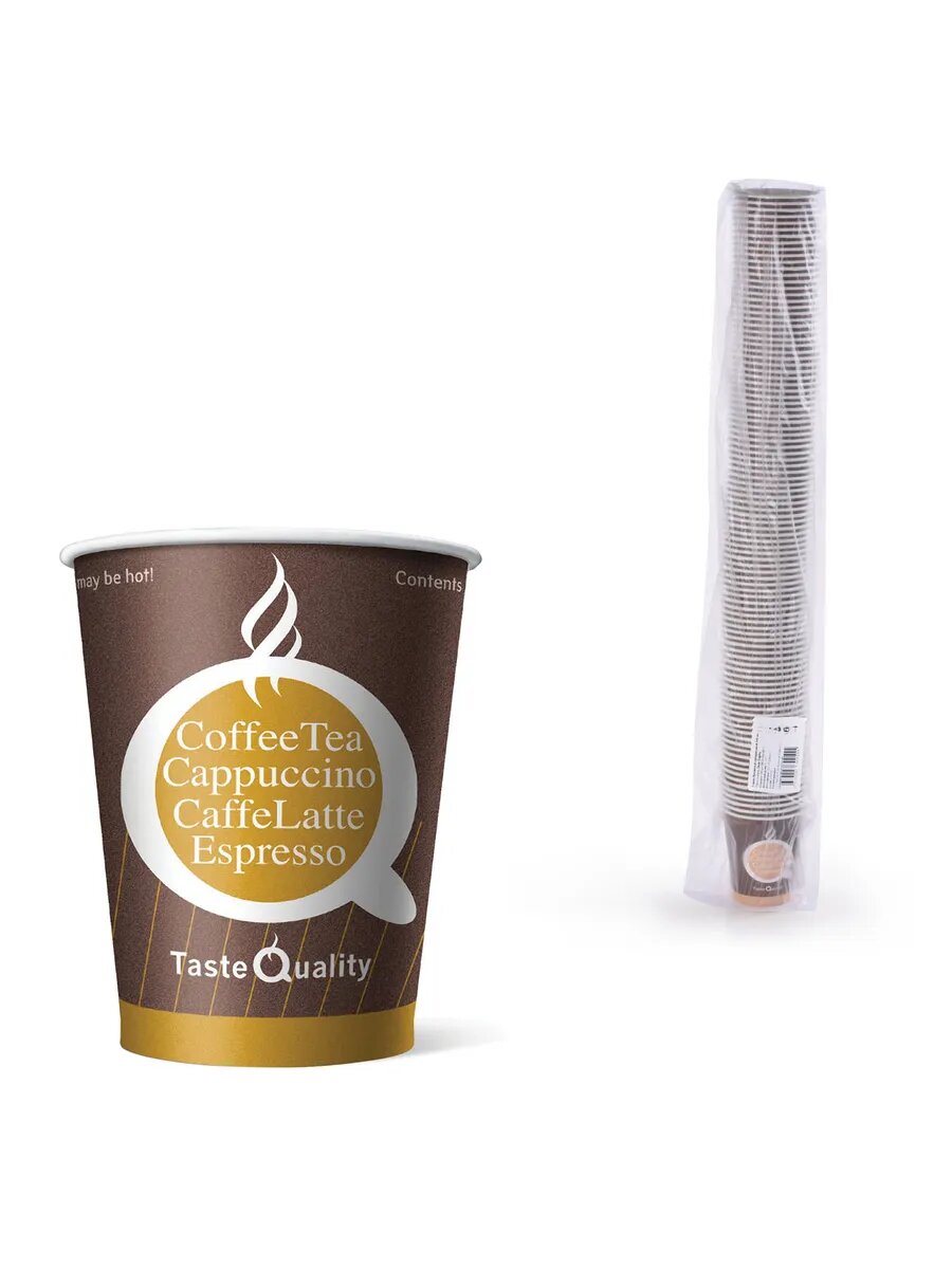 Стакан одноразовый бумажный 165/195 мл, D 70 мм, 100 шт.