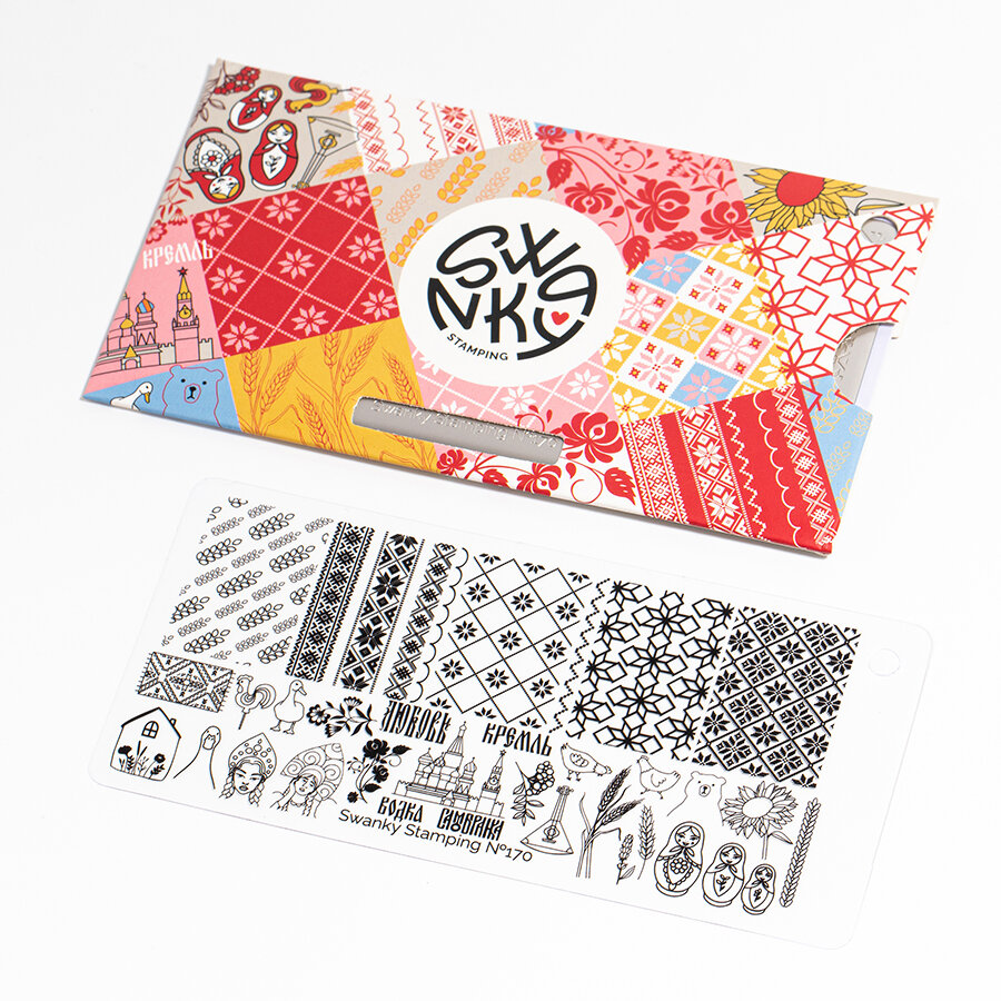 Пластина для стемпинга Swanky Stamping №170