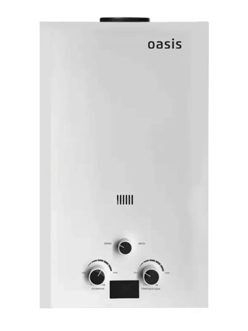 Колонка газовая Oasis 62x33x18.5 см 12 л/мин цвет белый