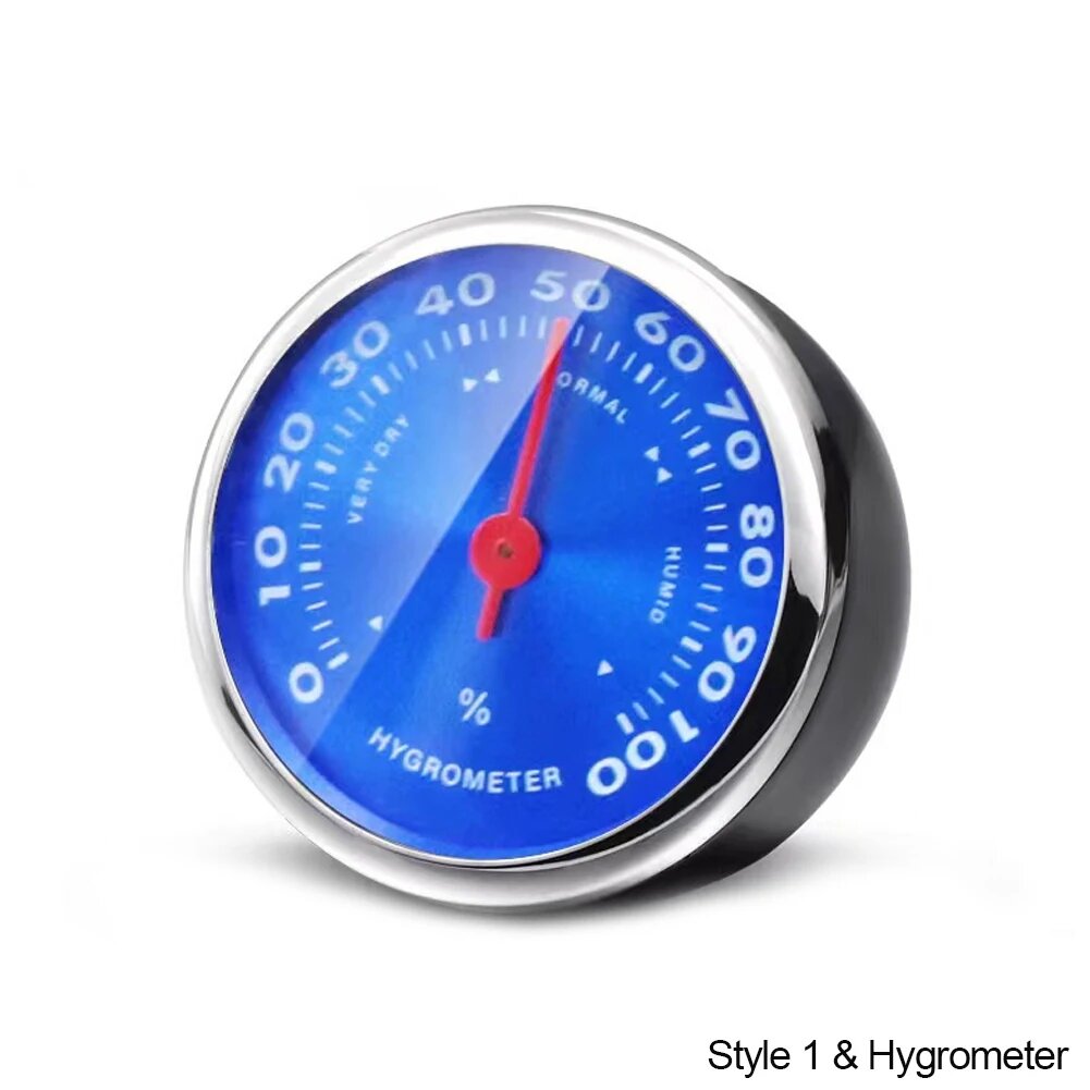 Автомобильные часы, автомобильные часы, термометр, гигрометр, украшение салона Style 1 Hygrometer