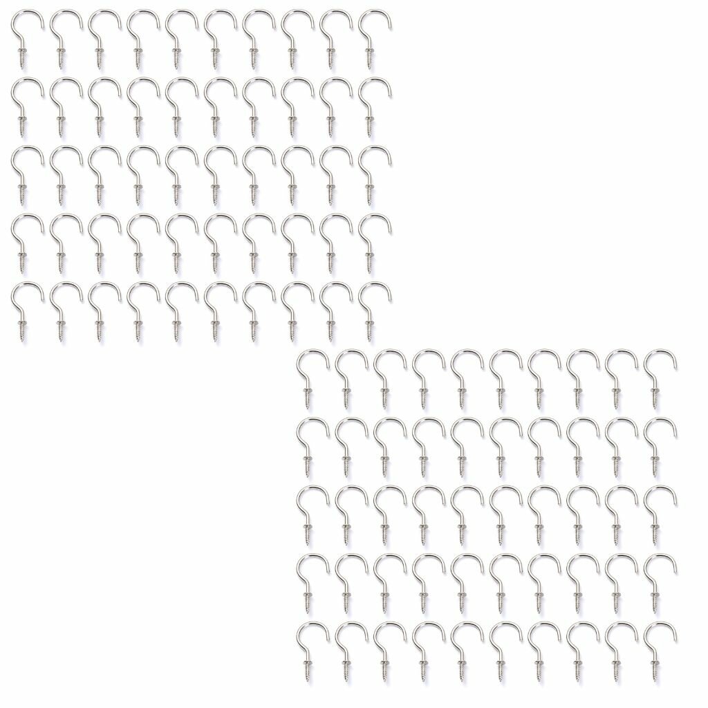 В упаковке 100 шт, гвозди с люверсом 1/2 дюйма