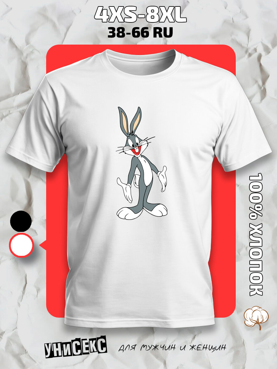 Футболка с принтом Багз банни bugs bunny