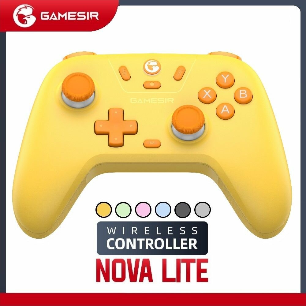 GameSir T4 Nova Lite Беспроводной контроллер Bluetooth Геймпад с эффектом Холла для Nintendo Switch iPhone Android Phone PC