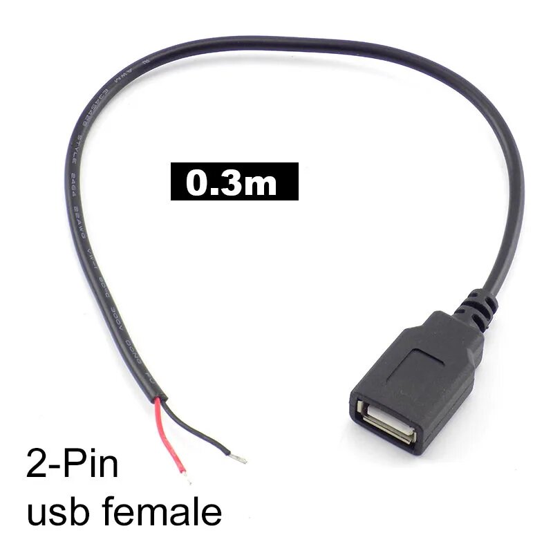 2-контактный 4-контактный провод Micro USB diy 2.0 «папа-мама» Type-C c Провод для зарядного устройства Разъем питания Удлинительный ремонтный кабель