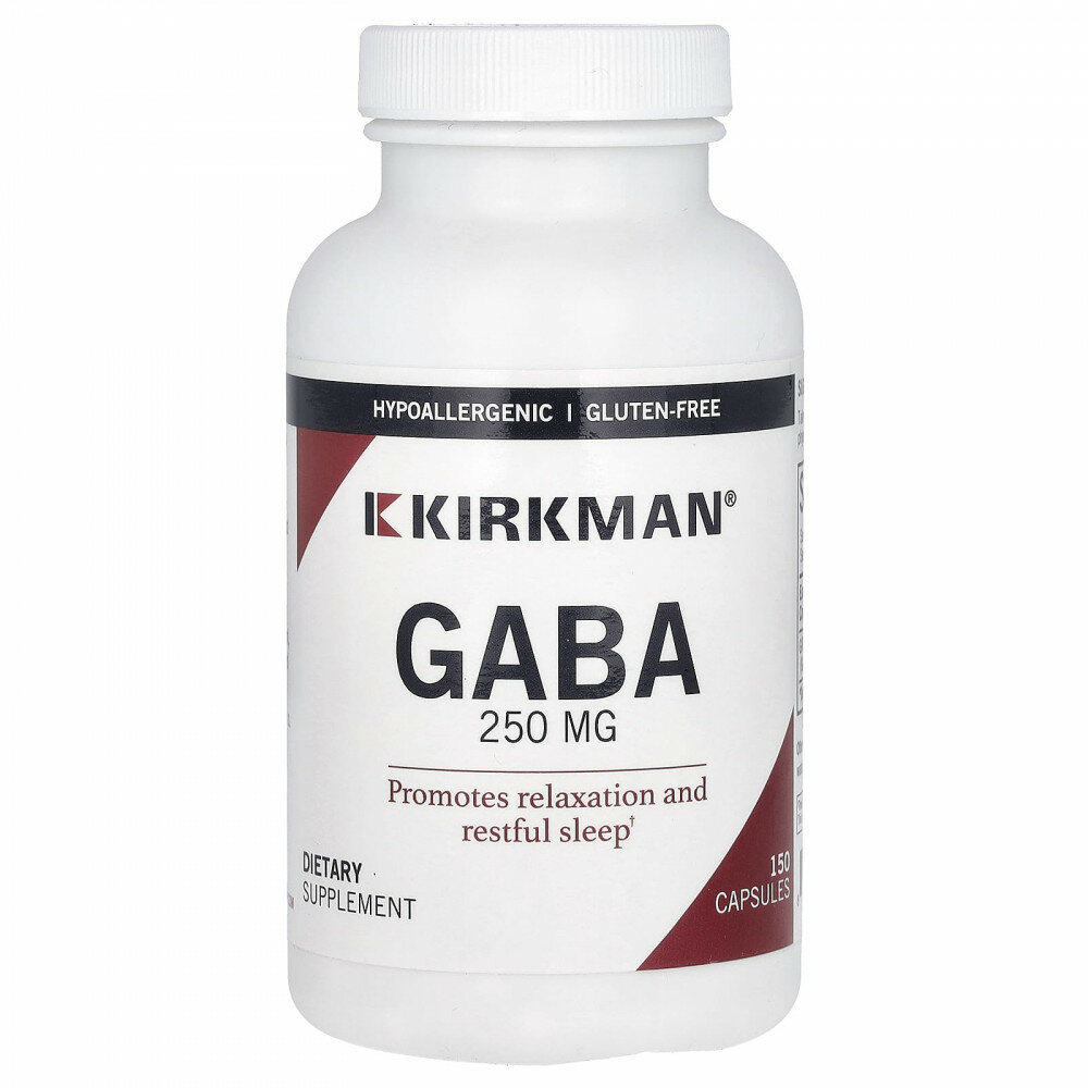 Kirkman Labs, гамк, 250 мг, 150 капсул