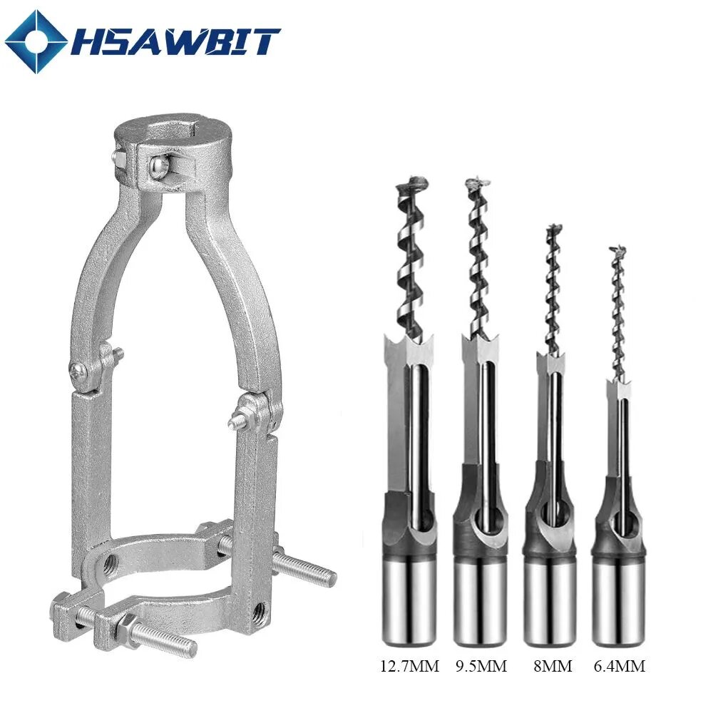 Набор Свёрл для квадратных отверстий с адаптером, сверло-стамеска,5шт