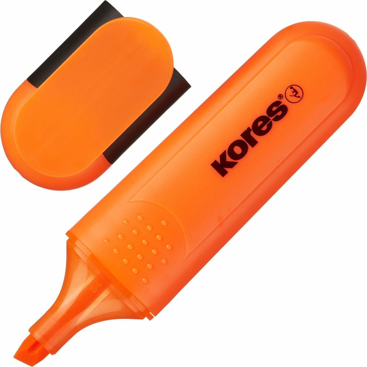 Маркер-текстовыделитель Kores Bright Liner Plus (0.5-5мм, оранжевый), 400шт.