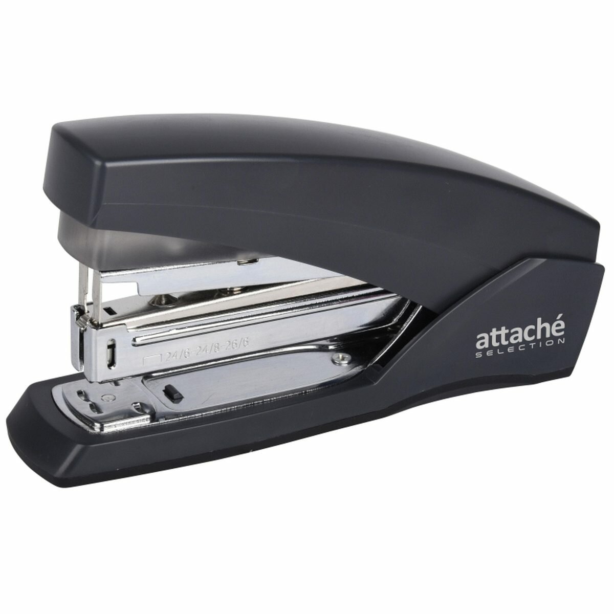 Степлер мощный до 50 листов Attache Selection, скобы №24/6 - 26/6, черный