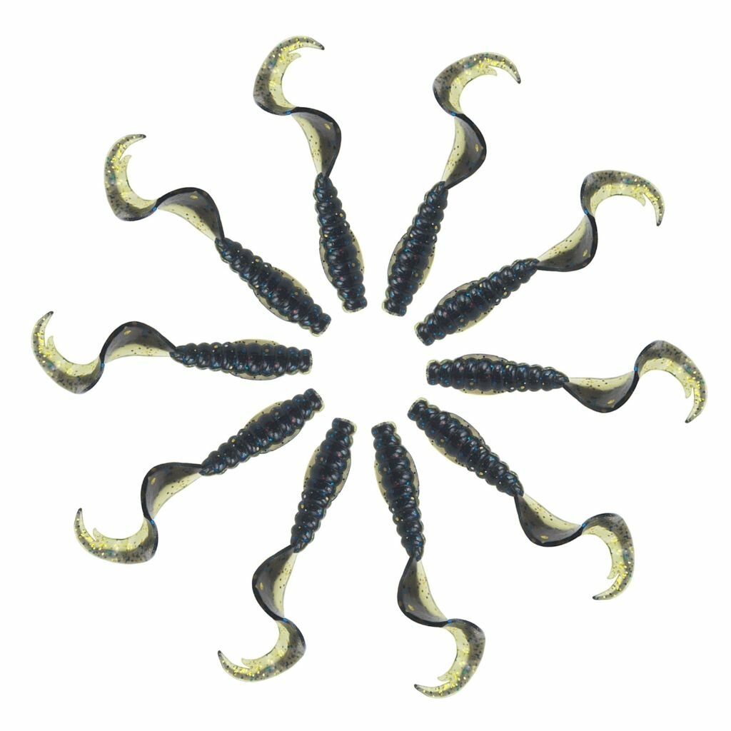 10 шт. мягкие приманки для плавания, рыболовные окуня, ленты с хвостом, Luya, подходящие форели, лосося, пресноводной и соленой воды