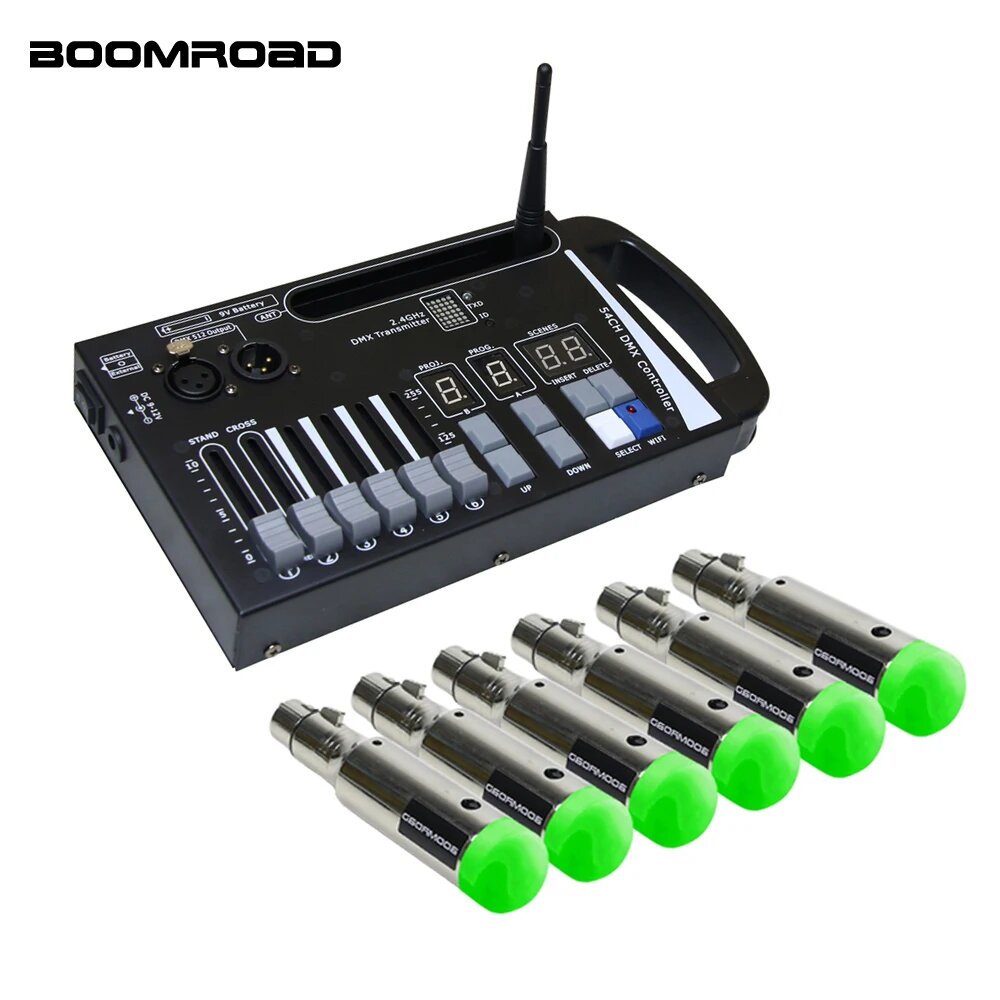 BOOMROAD Беспроводной DMX512 контроллер для световых эффектов
