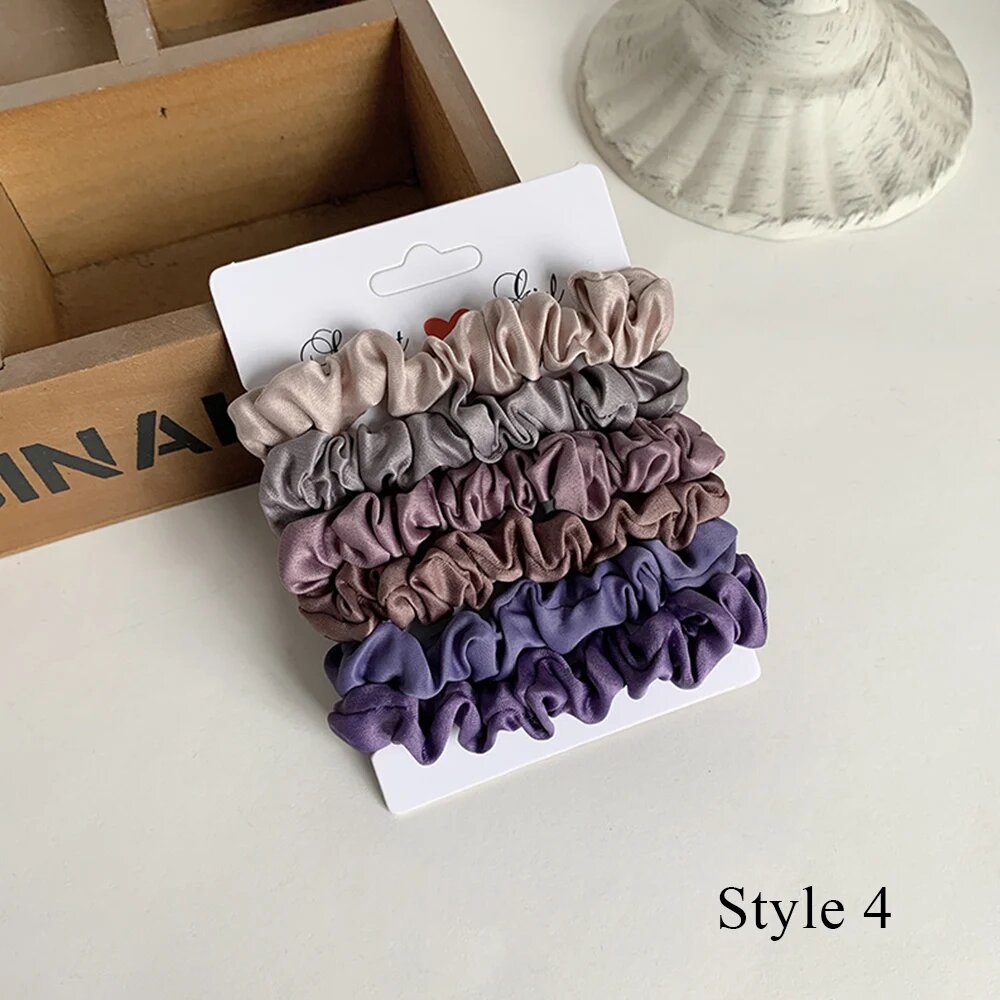 Резинки для волос набор Style 4, 6 шт