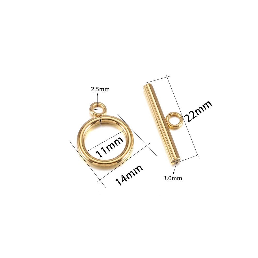 Застежки-тогглы St.kunkka из нержавеющей стали для рукоделия Glod 02