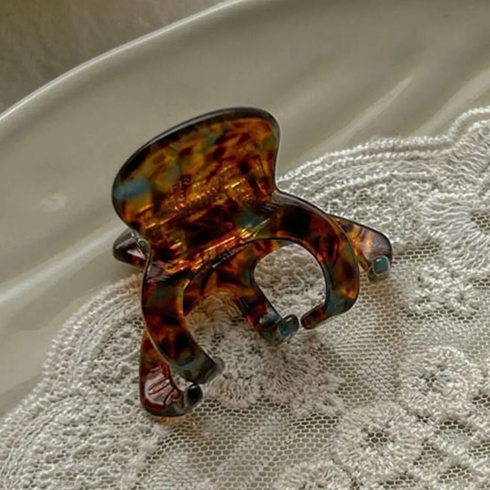 Модные французские заколки для волос, элегантные ретро-заколки в виде краба и акулы, ацетатные аксессуары для волос для женщин и девочек