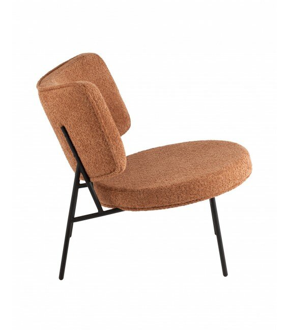 Кресло Дженга Lounge букле терракотовый