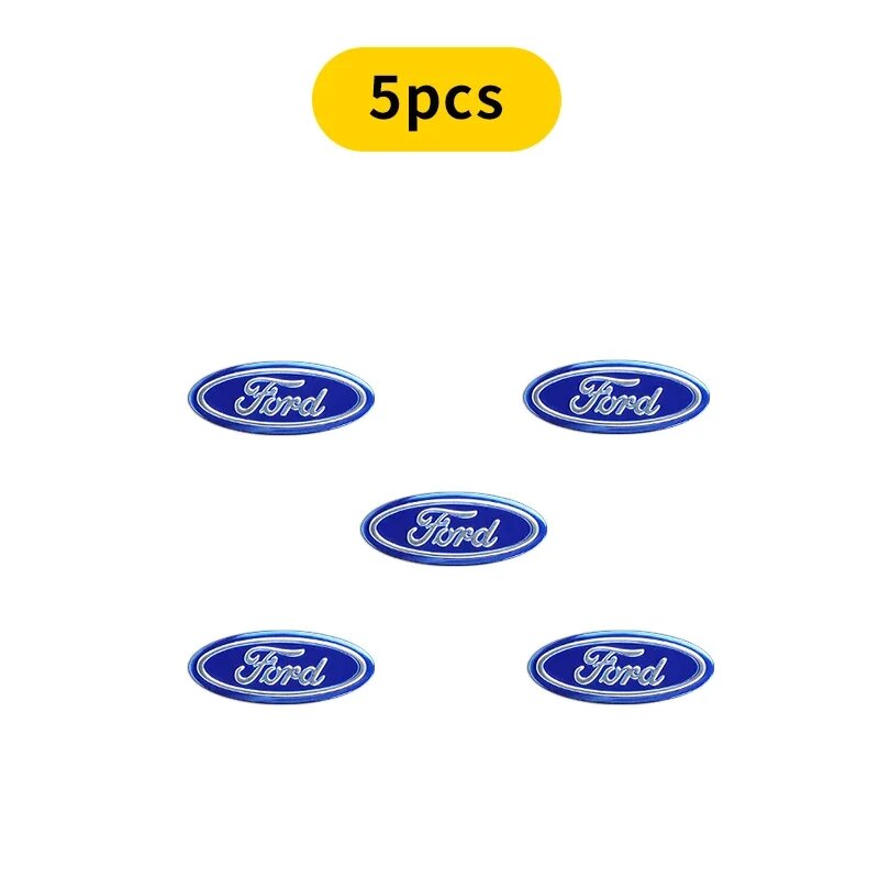 Новый автомобильный пульт дистанционного управления, эмблема с логотипом, наклейка на ключ для Ford Raptor Fiesta Focus 2 3 4, Mondeo Ecosport Mustang Fusion, аксессуары 5pcs