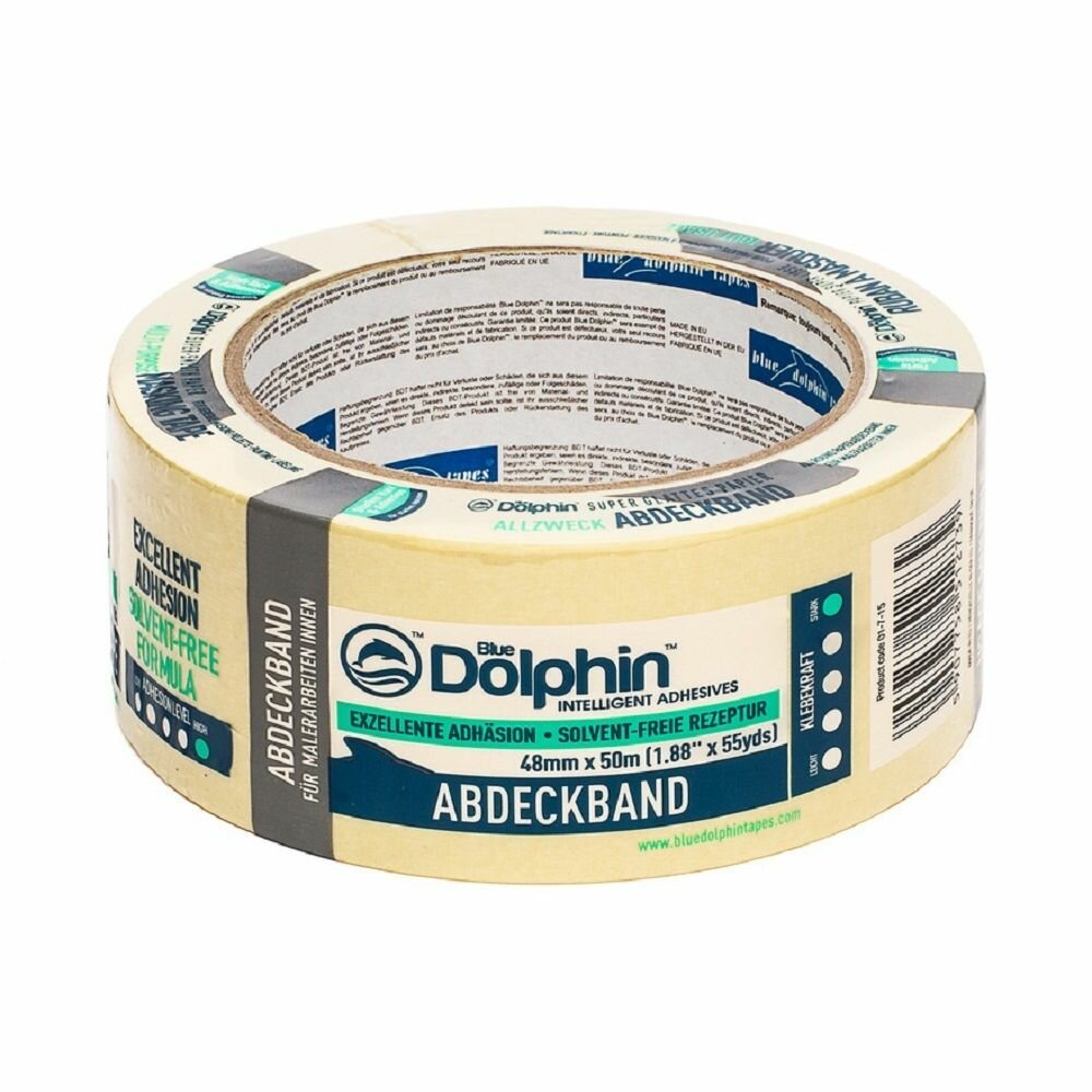 Лента малярная Blue Dolphin Masking Tape 01-7-15 (48мм*50м)