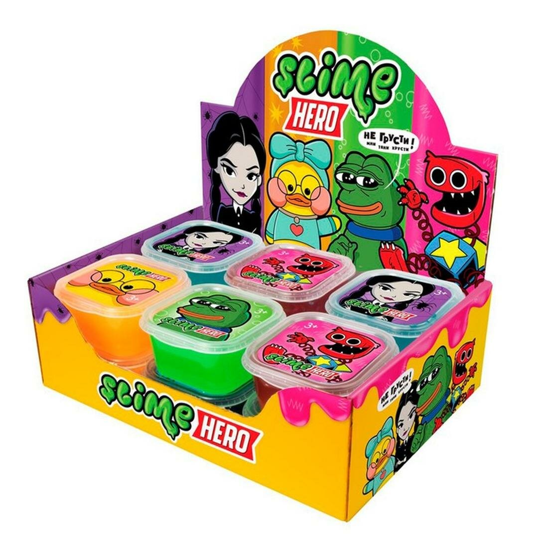 Слайм для детей шоу-бокс Волшебный мир, Hero Slime, 12 шт, от 3 лет