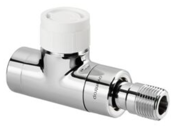 1163152 запрос! | Проходной обратный вентиль под термостат хром OVENTROP