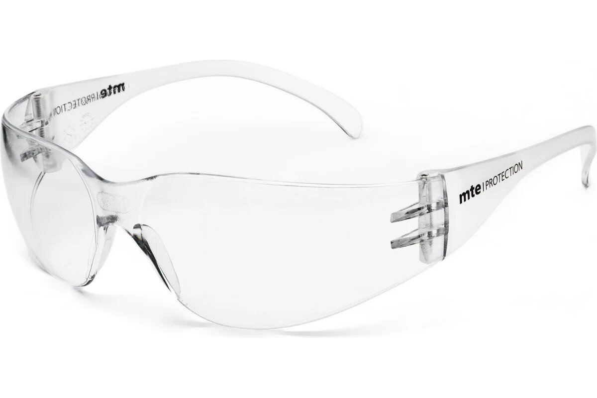 Защитные открытые очки MTE standard прозрачные поликарбонатные с панорамным стеклом и УФ‑защитой для спорта и производства