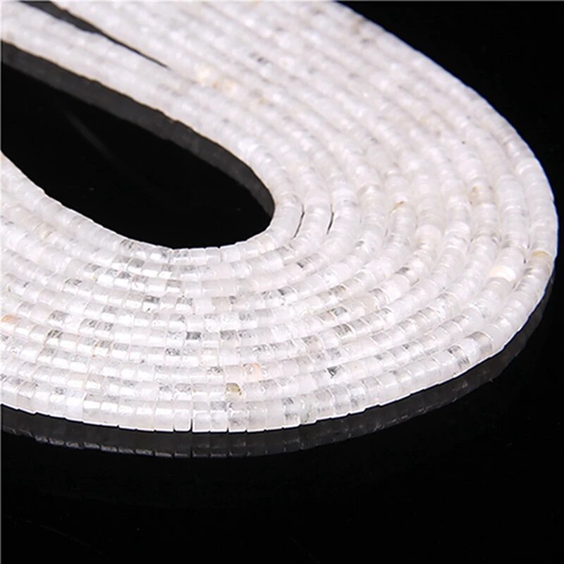 Бусины из натурального кварца RISYF Белый, 2x4mm 150-160pcs, NO.7 Clear Quartz