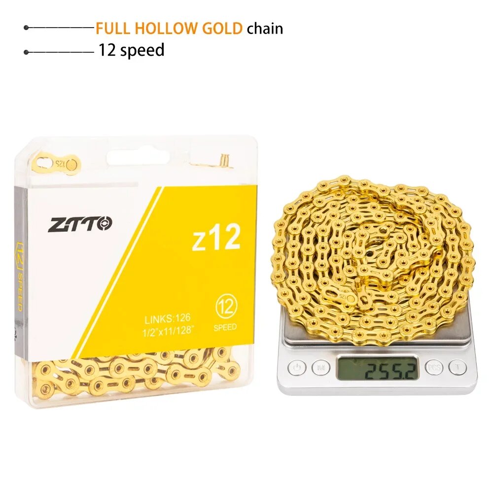 Цепь ZTTO для горного велосипеда, 12 Скоростей, 12 л, 126 звеньев, 1x12