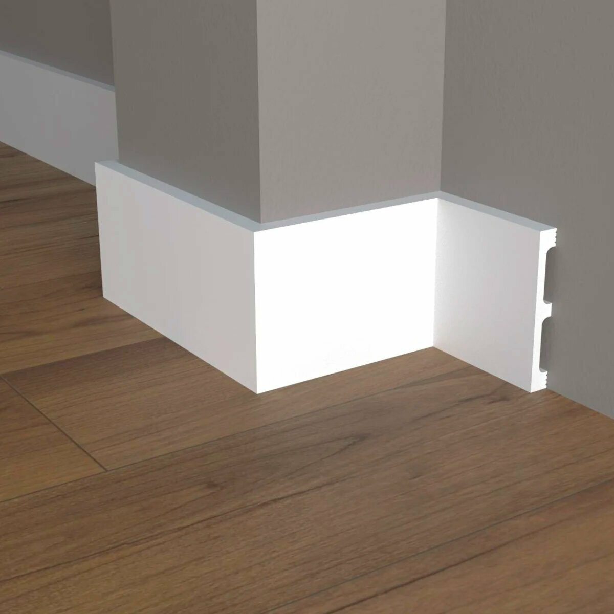 Плинтус дюрополимер напольный Decor-Dizayn (Декор-Дизайн), 100x13x2000 мм, DD709