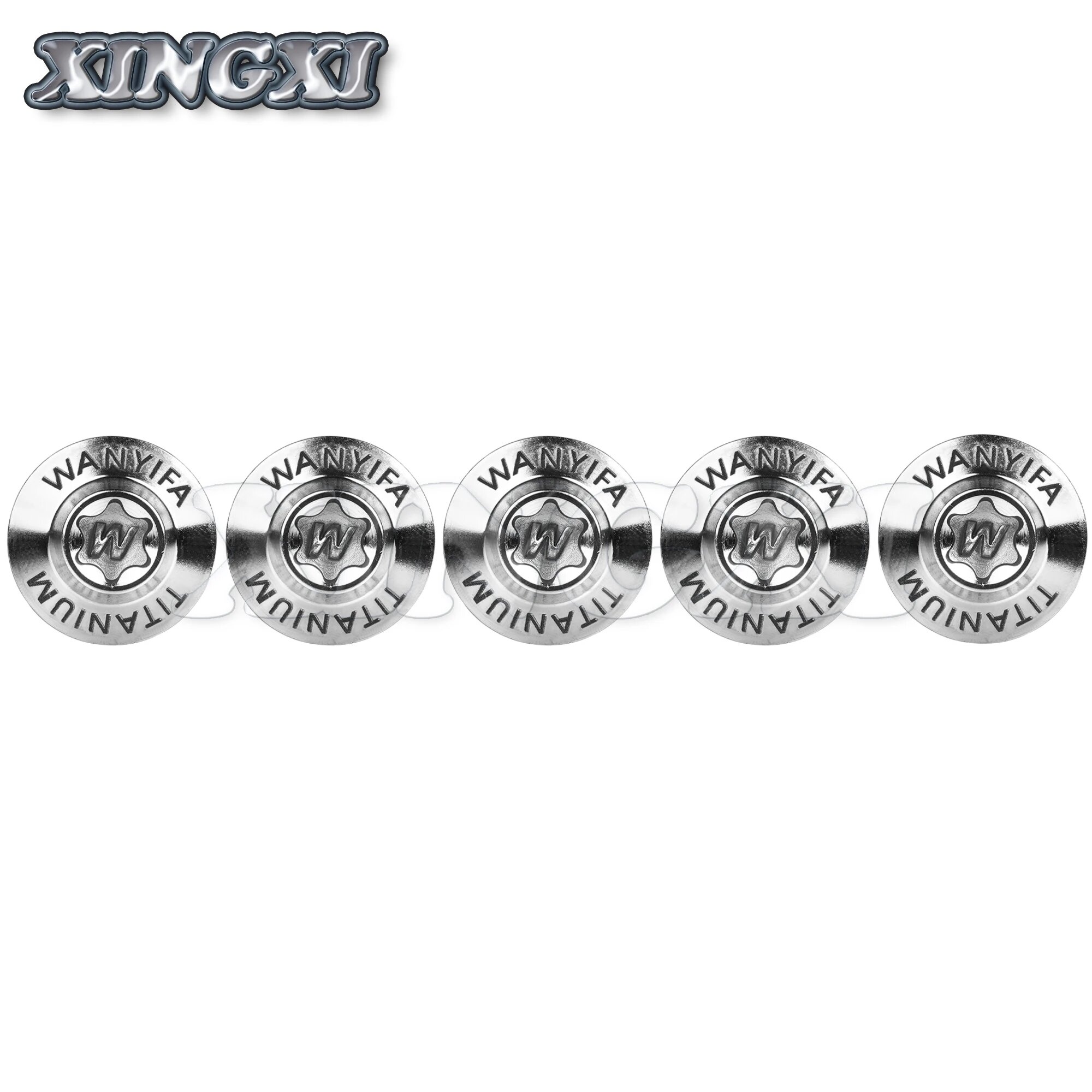 Xingxi титановые болты M5 M6x10/12/15/20/25/30/35 мм 5 шт М5 (постельное белье), Titanium, 20mm
