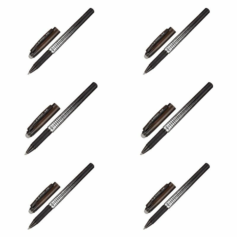 M&G Ручка гелевая стираемая iErase черный 0,5 мм 6 шт