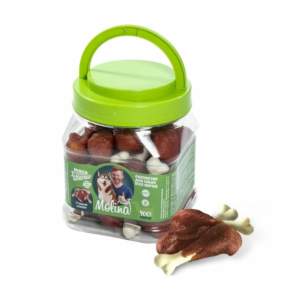 MOLINA, Лакомство для собак, Утиные ножки, 400 г, 26 1 шт