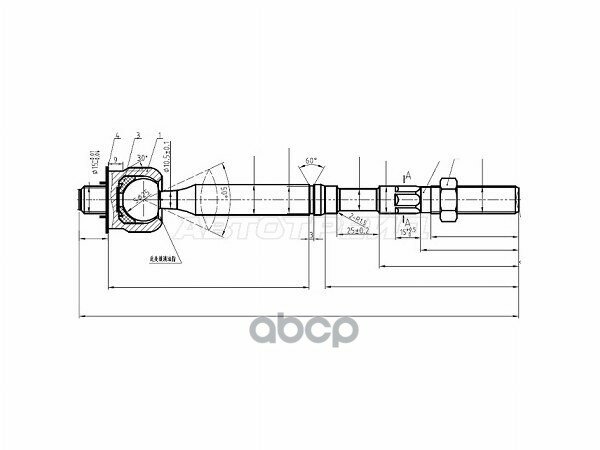 Тяга рулевая TOYOTA RAV4 05-/HARRIER 13-20/RUSH 17-/LEXUS NX 14-18 LH=RH Sat арт. ST-45503-0R030 - высокое качество товара