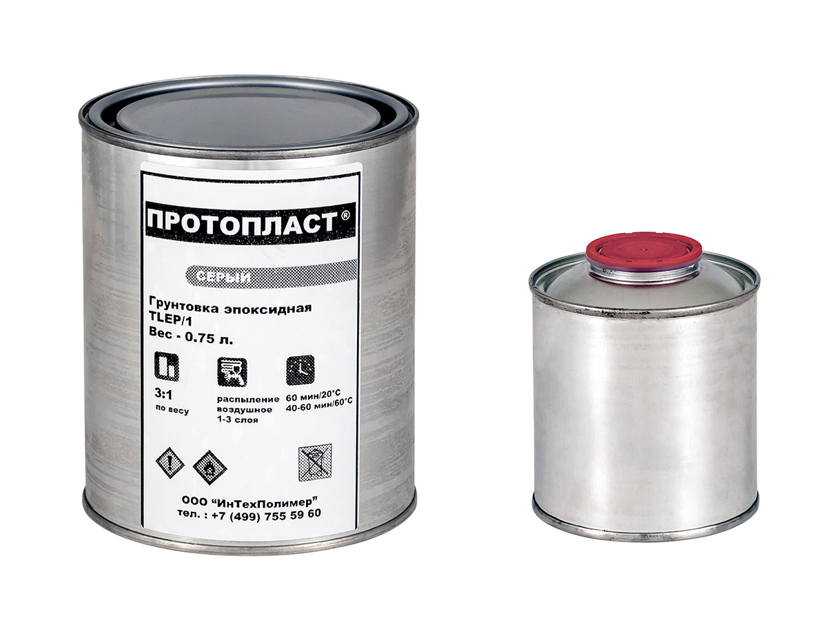 Грунт эпоксидный антикоррозийный с отвердителем протопласт (0,75 л + 0,25 л) аналог RAPTOR U-POL
