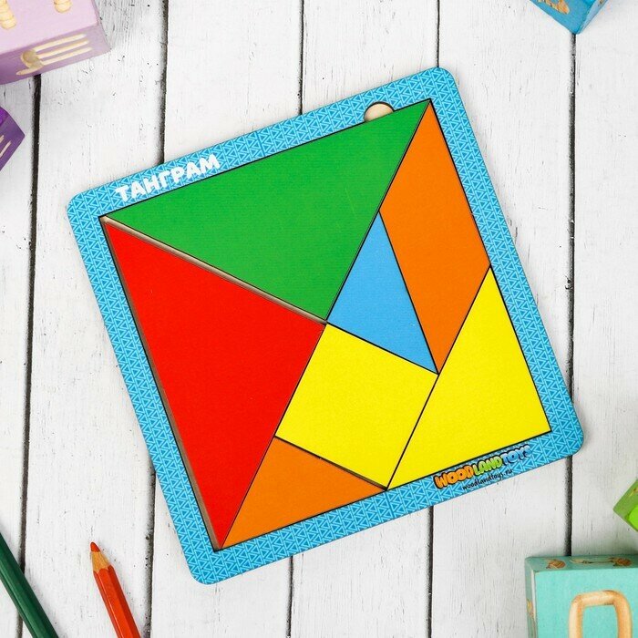 Головоломка для детей WoodLand Toys "Танграм", деревянная