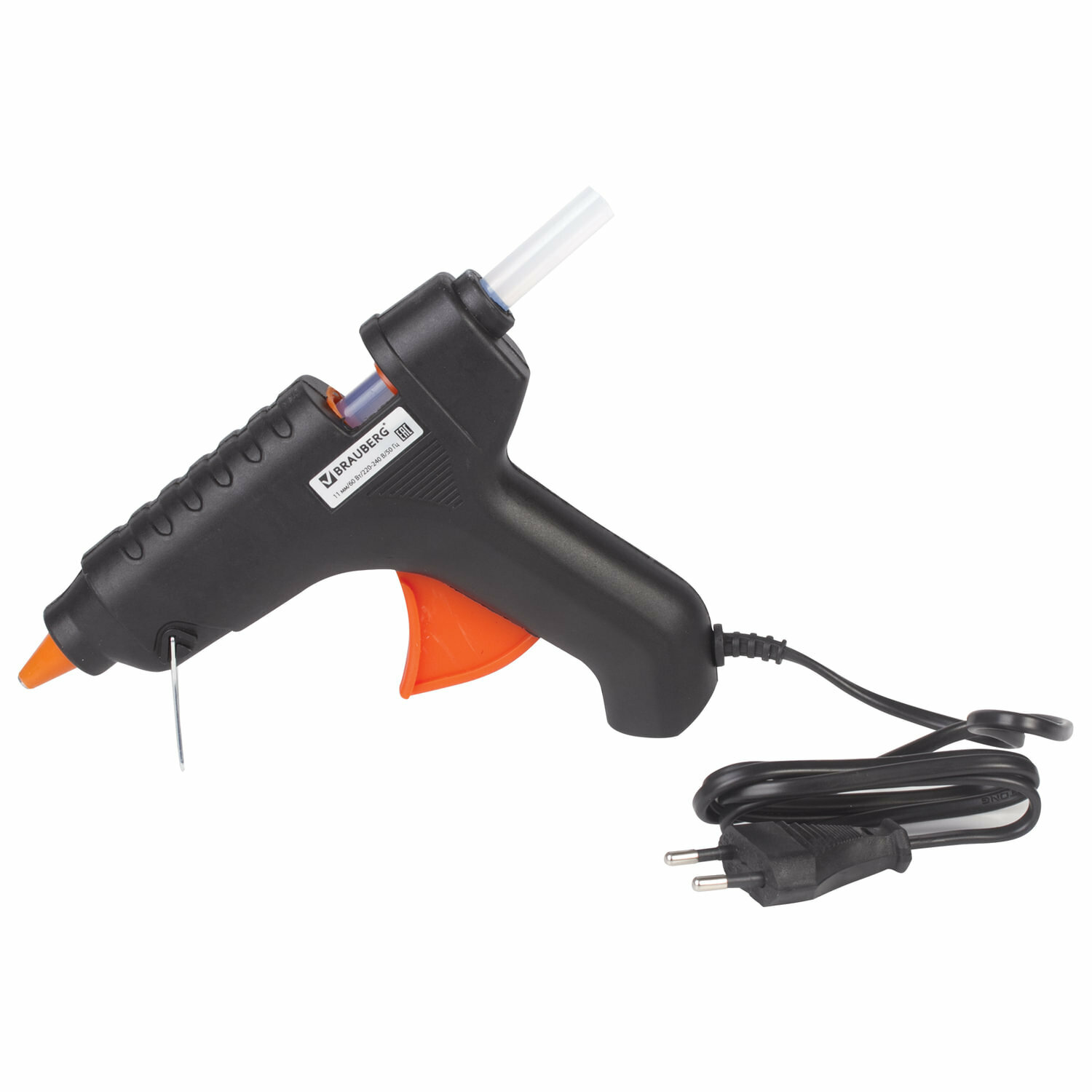 Клеевой пистолет Brauberg 60 Вт, для стержня 11 мм, в блистере (670324)