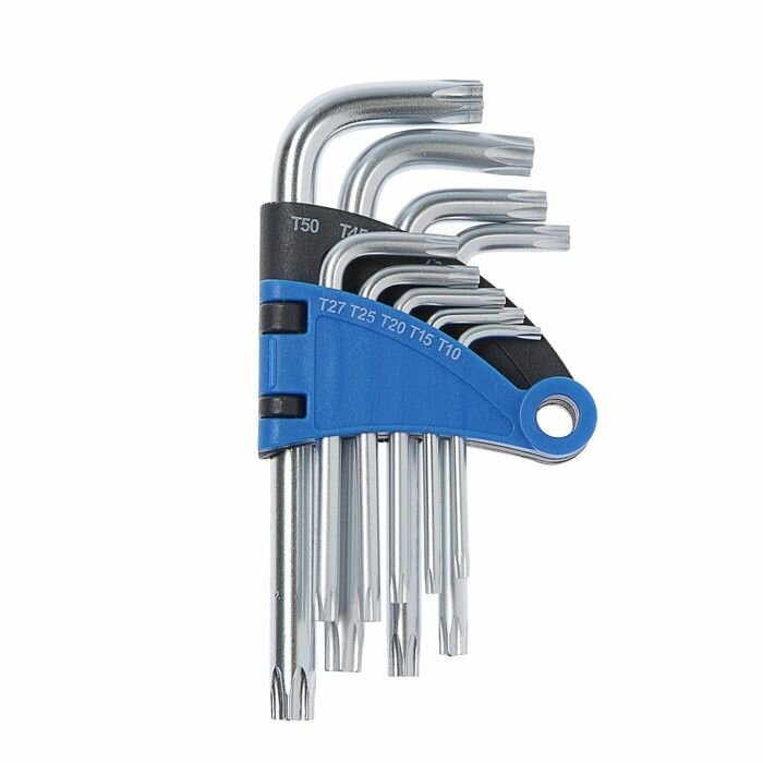 Набор шестигранных ключей Tundra Torx Tamper, CrV, TT10-TT50, 9 шт (2354395)